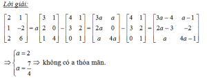 Bài tập ma trận có lời giải - Cộng, trừ 2 ma trận