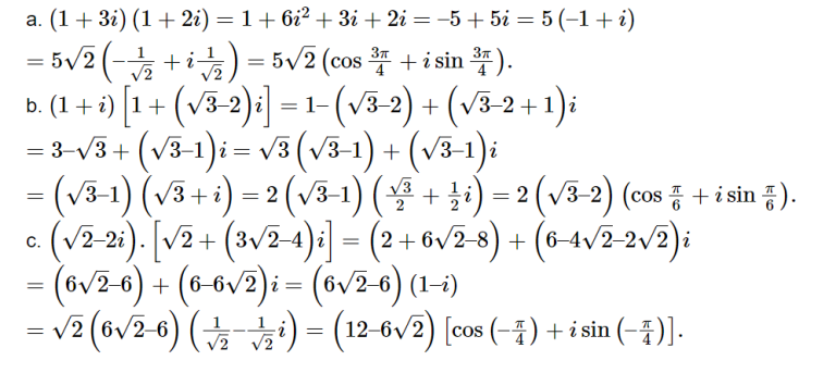 Dạng lượng giác của số phức - Cách chuyển, biểu diễn chi tiết