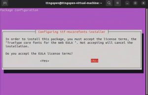 Cài font chữ Times New Roman Cho Ubuntu 22.04