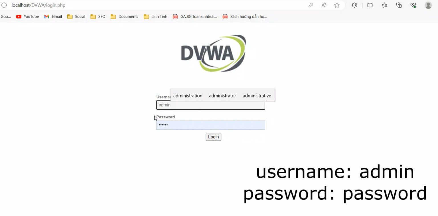 Hướng dẫn cài đặt DVWA trên Windows bằng Xampp