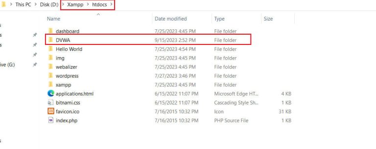 Hướng dẫn cài đặt DVWA trên Windows bằng Xampp
